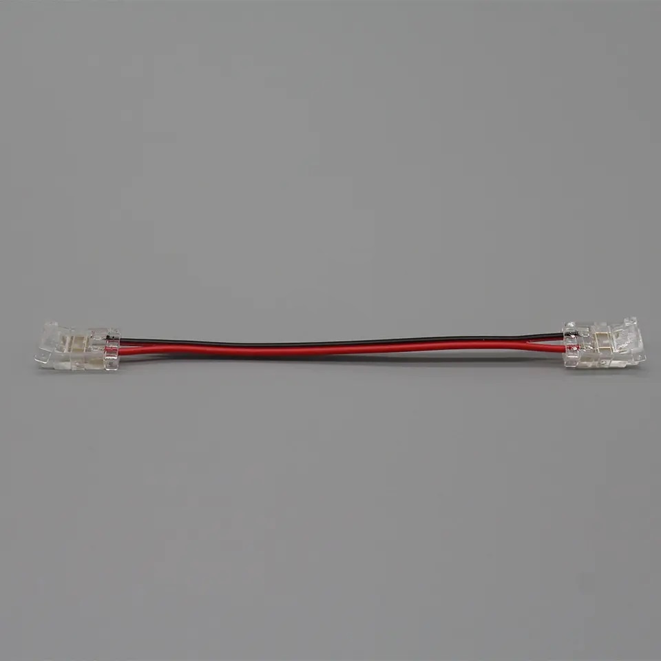 Strip to wire DC12V/24V 2PIN strip to wire 8mm PCB COB LED strip connector