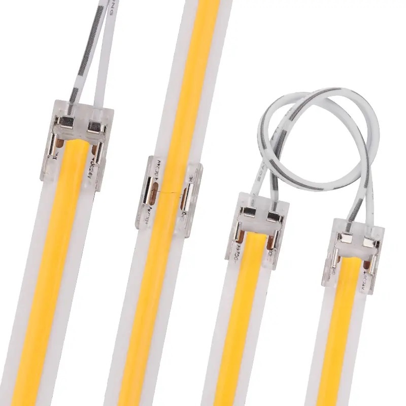 Cob led strip corner connectors 6mm 8mm 10mm 2 3 4 pin cob led strip connector